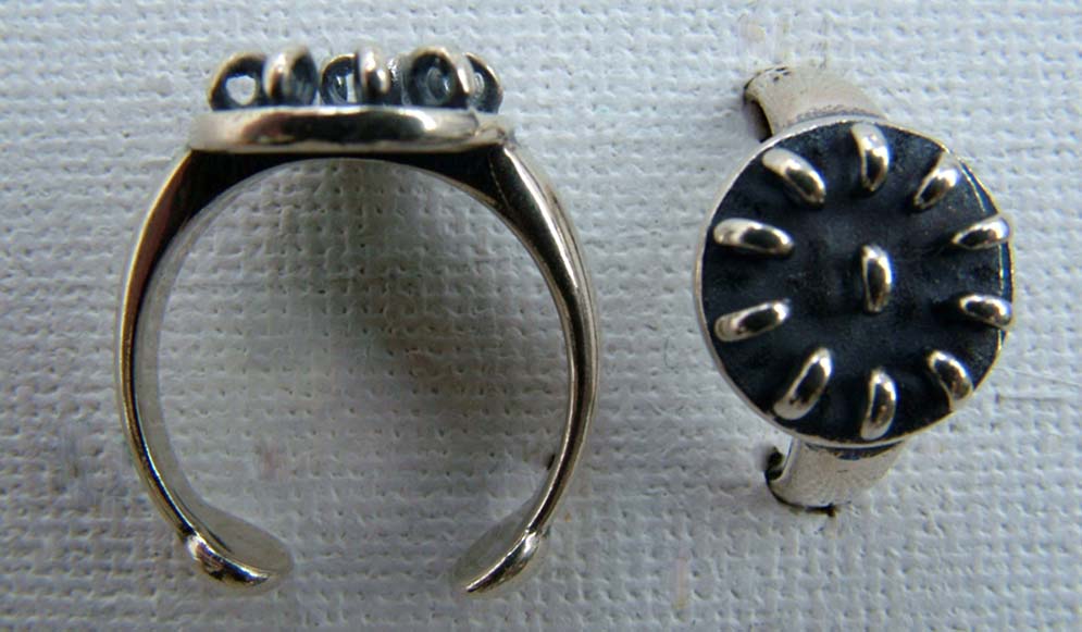 Sterling Silver Ring Beadable Multi Loop Adjustable - jewelbeads4